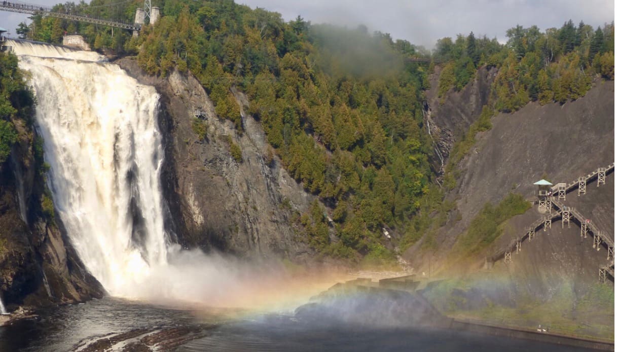 Le maestose Cascate MontMorency, più alte del Niagara
