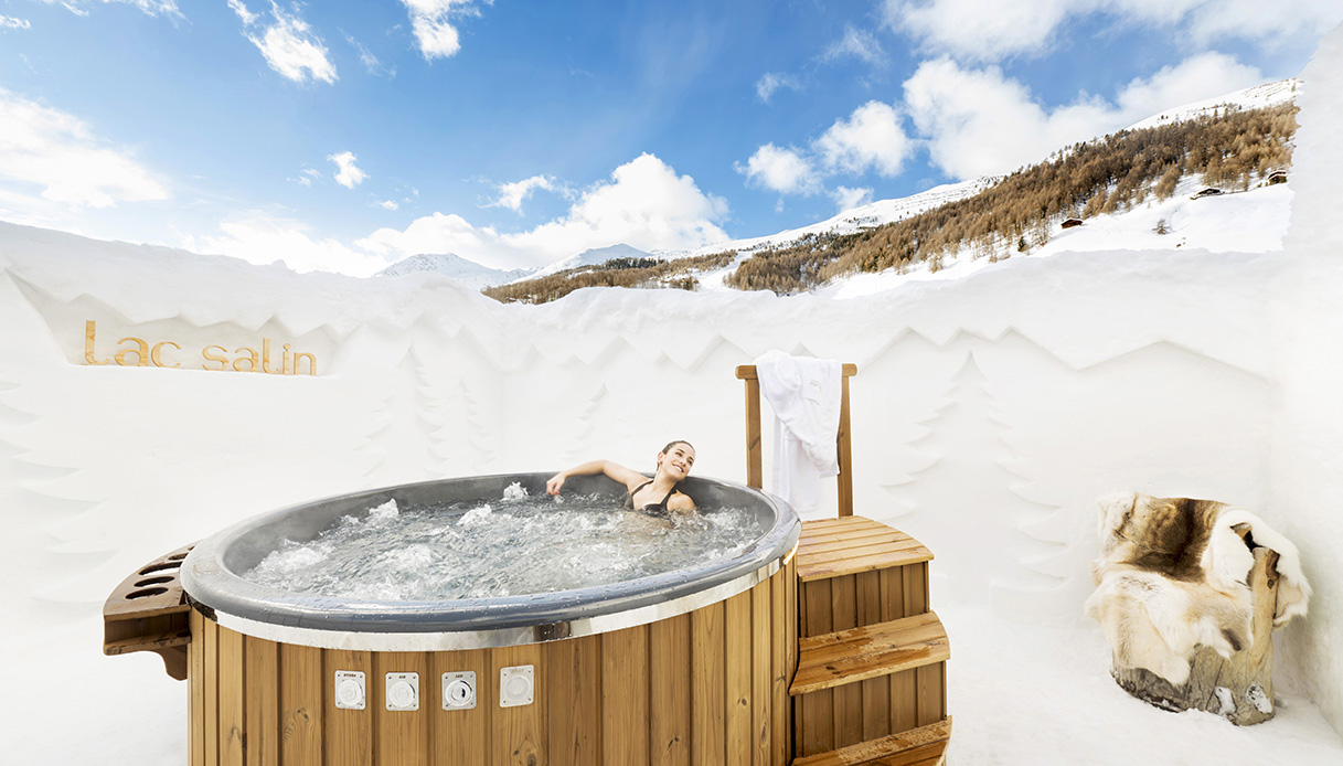 Spa di neve e ghiaccio: esperienza a 1816 metri di altitudine in Italia