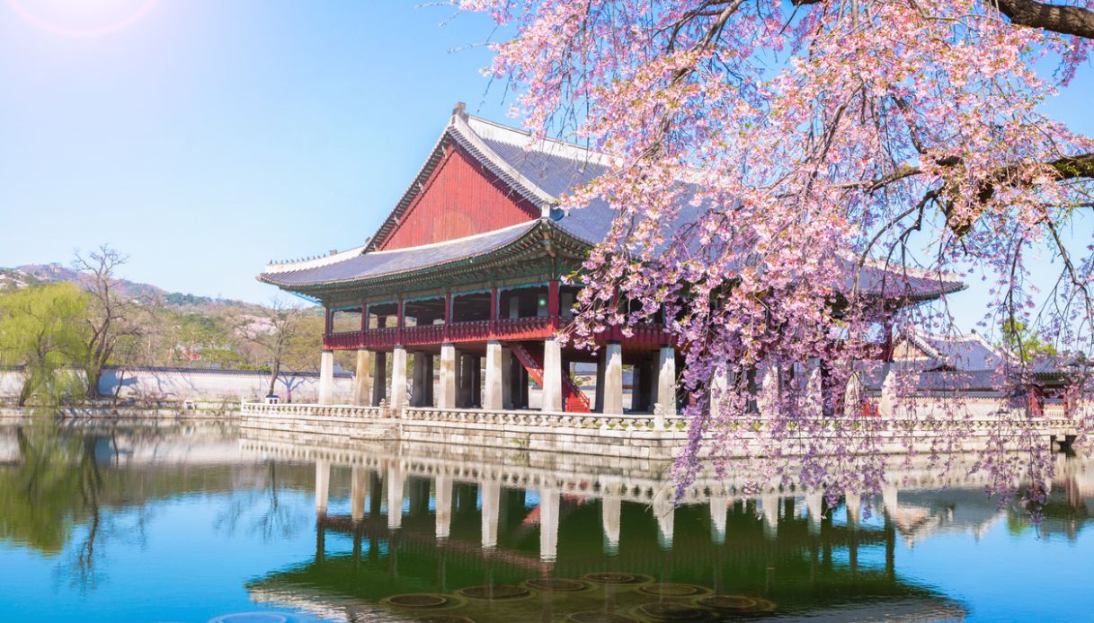 Il magnifico palazzo imperiale di Gyeongbokgung a Seul