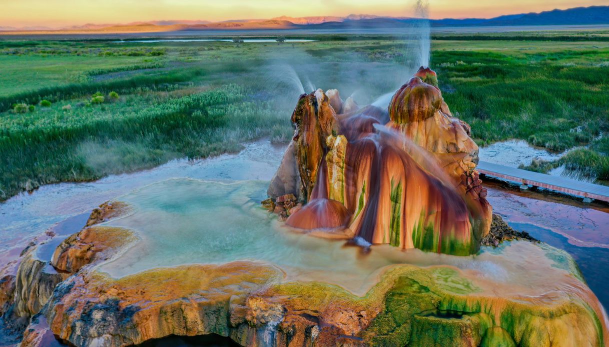 Fly Ranch Geyser in Nevada, come visitare il geyser arcobaleno